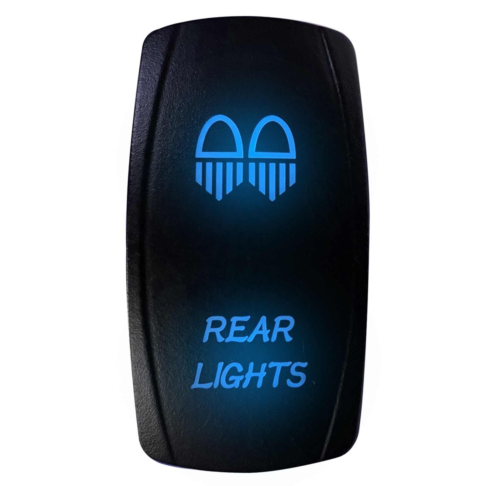 Dual LED 3 pin Illuminated 50 Caliber Racing On/Off Rocker Switch laser ...
