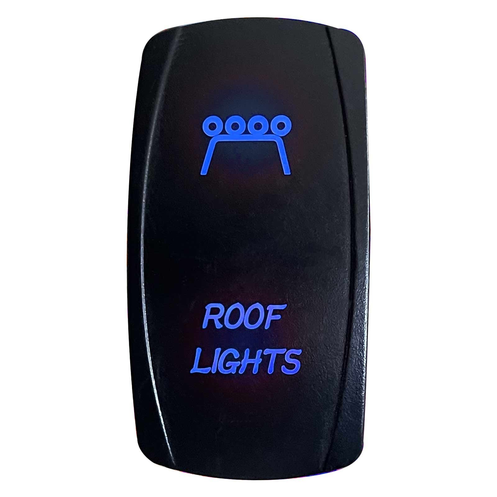 Dual LED 3 pin Illuminated 50 Caliber Racing On/Off Rocker Switch laser ...