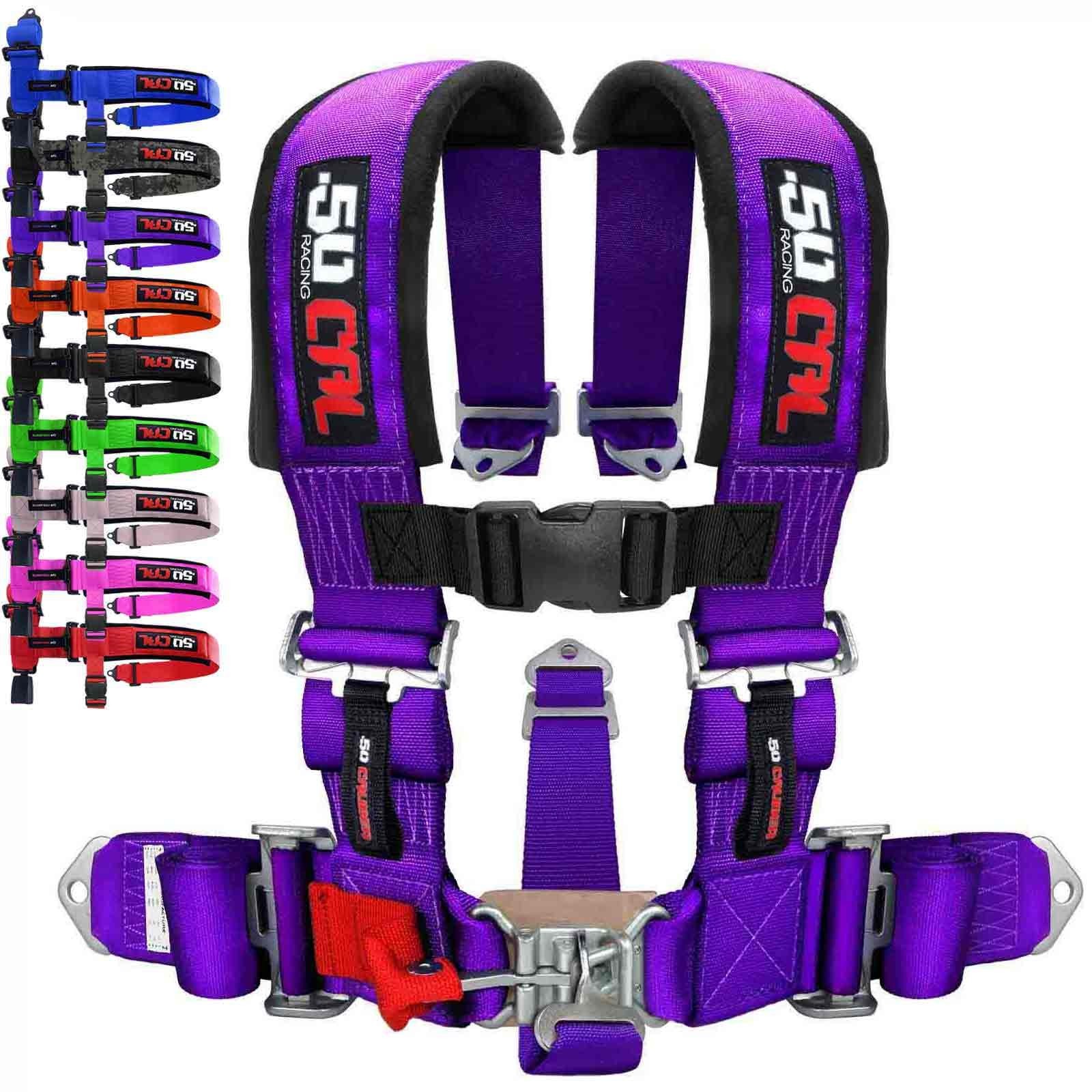 safety gear, 4 and 5 point harnesses bolt in, clip in, or wrap around