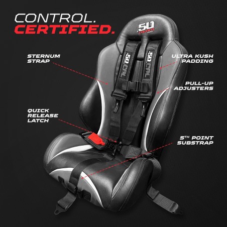 2" and 3" 5 Point Harness SFI Certified Racing Harness