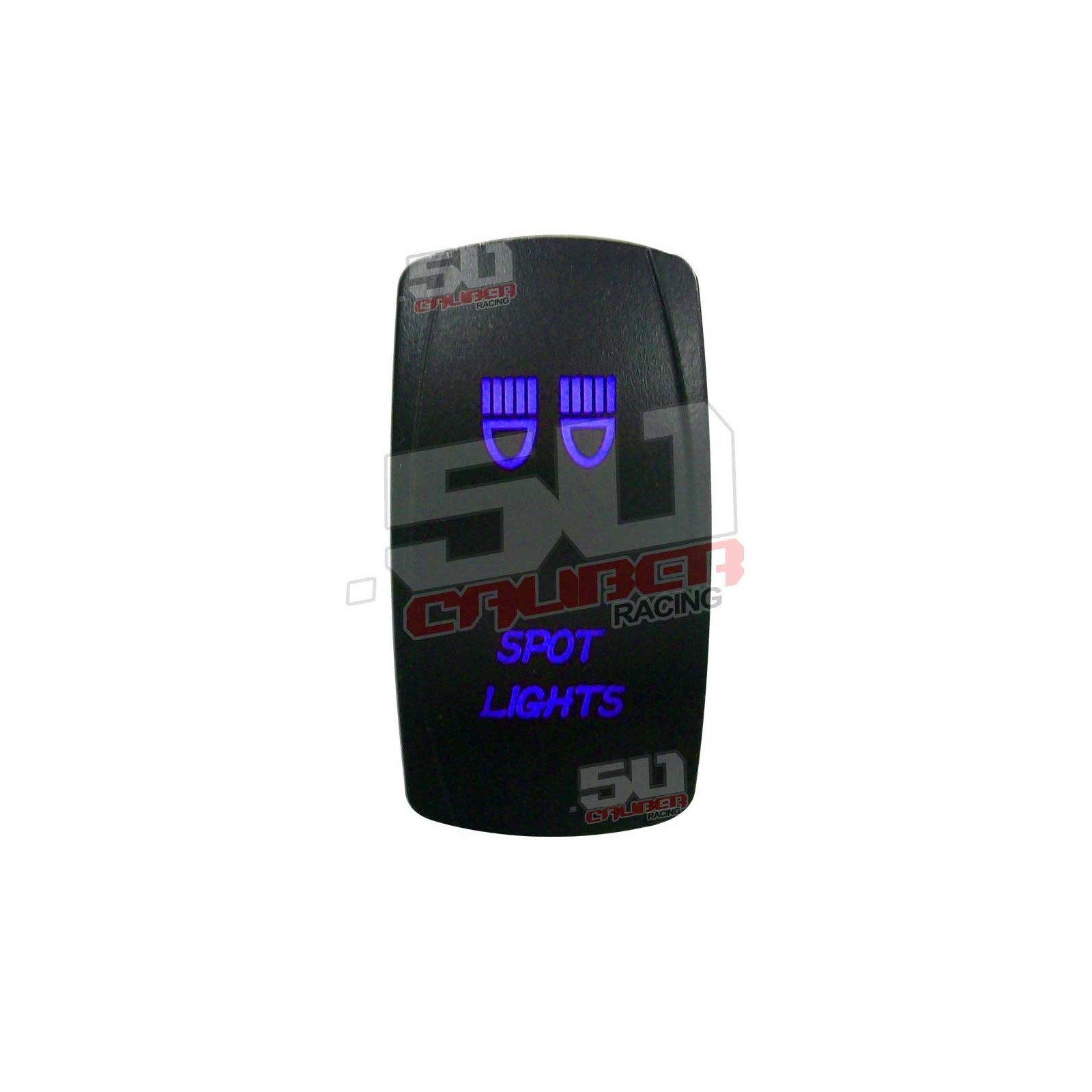 Dual LED 3 pin Illuminated 50 Caliber Racing On/Off Rocker Switch laser ...
