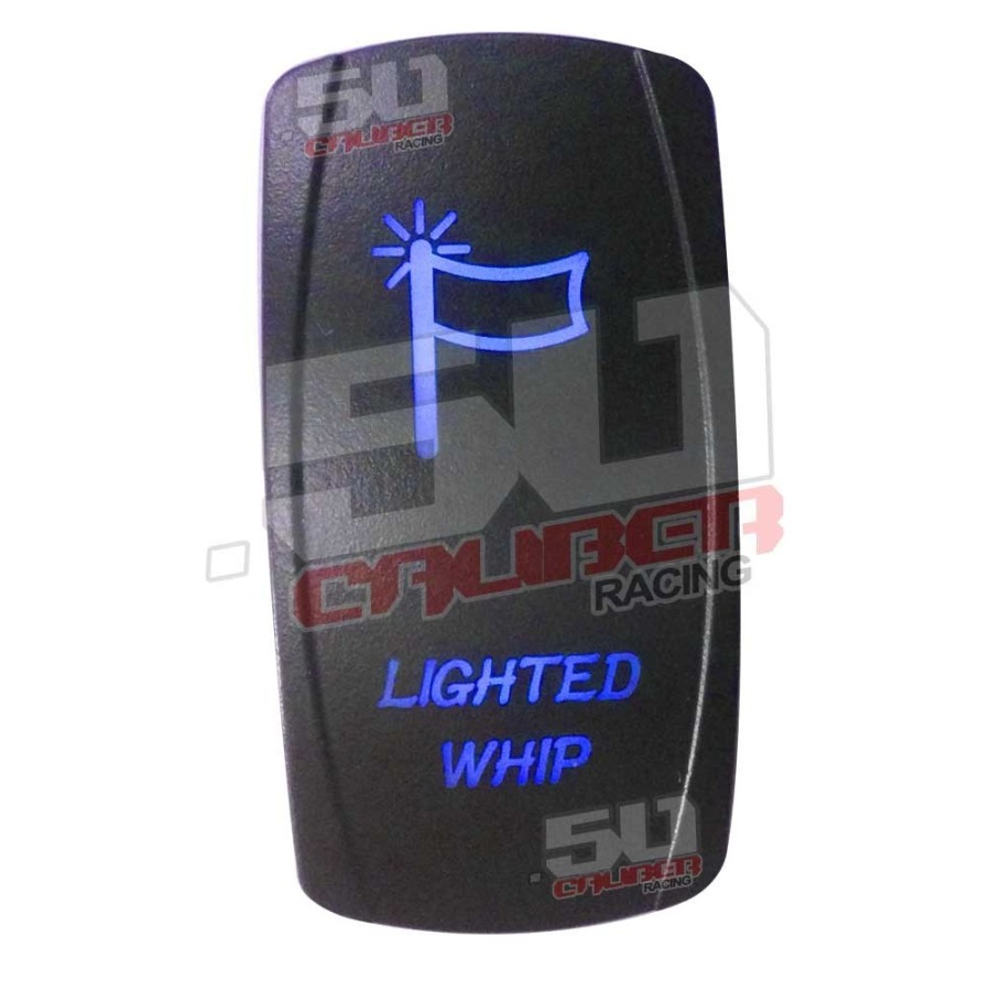 Dual LED 3 pin Illuminated 50 Caliber Racing On/Off Rocker Switch laser ...