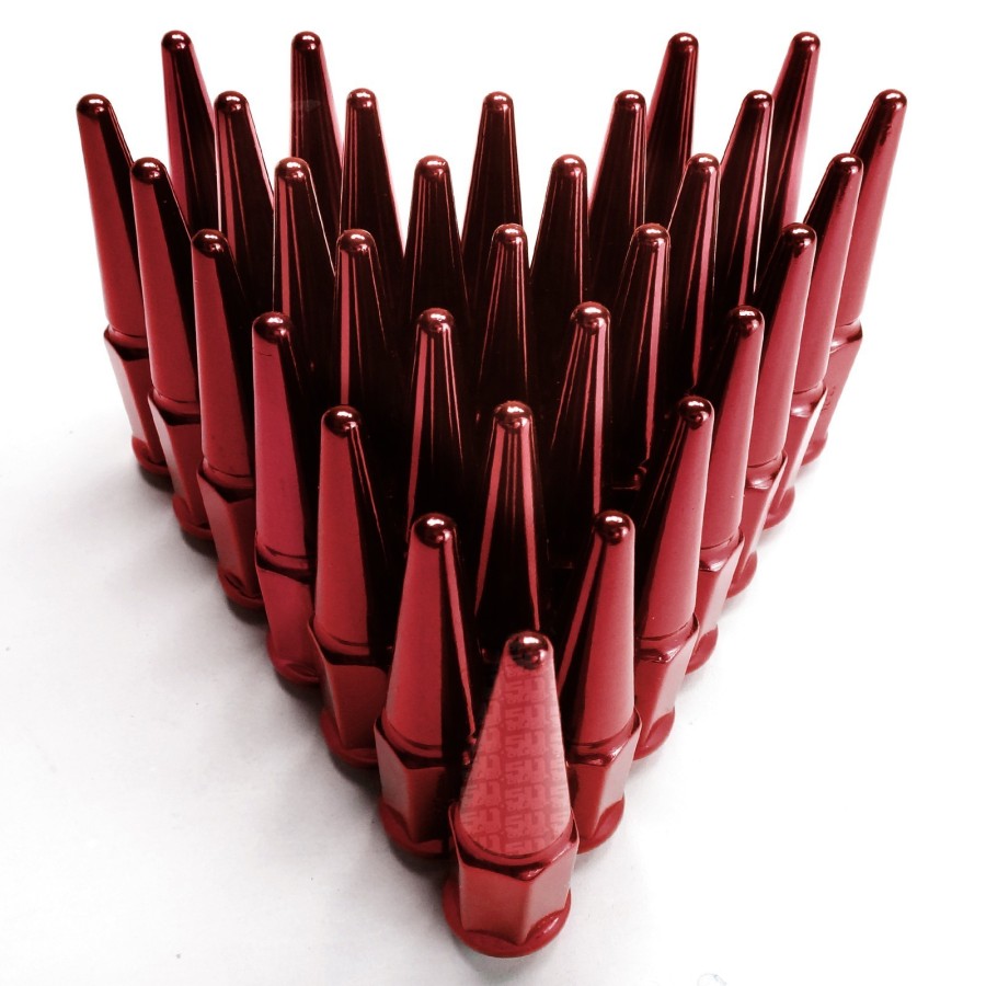 14x1.5mm Extended 4.5 inch Spike Lug Nuts - 60 Degree Conical Acorn ...