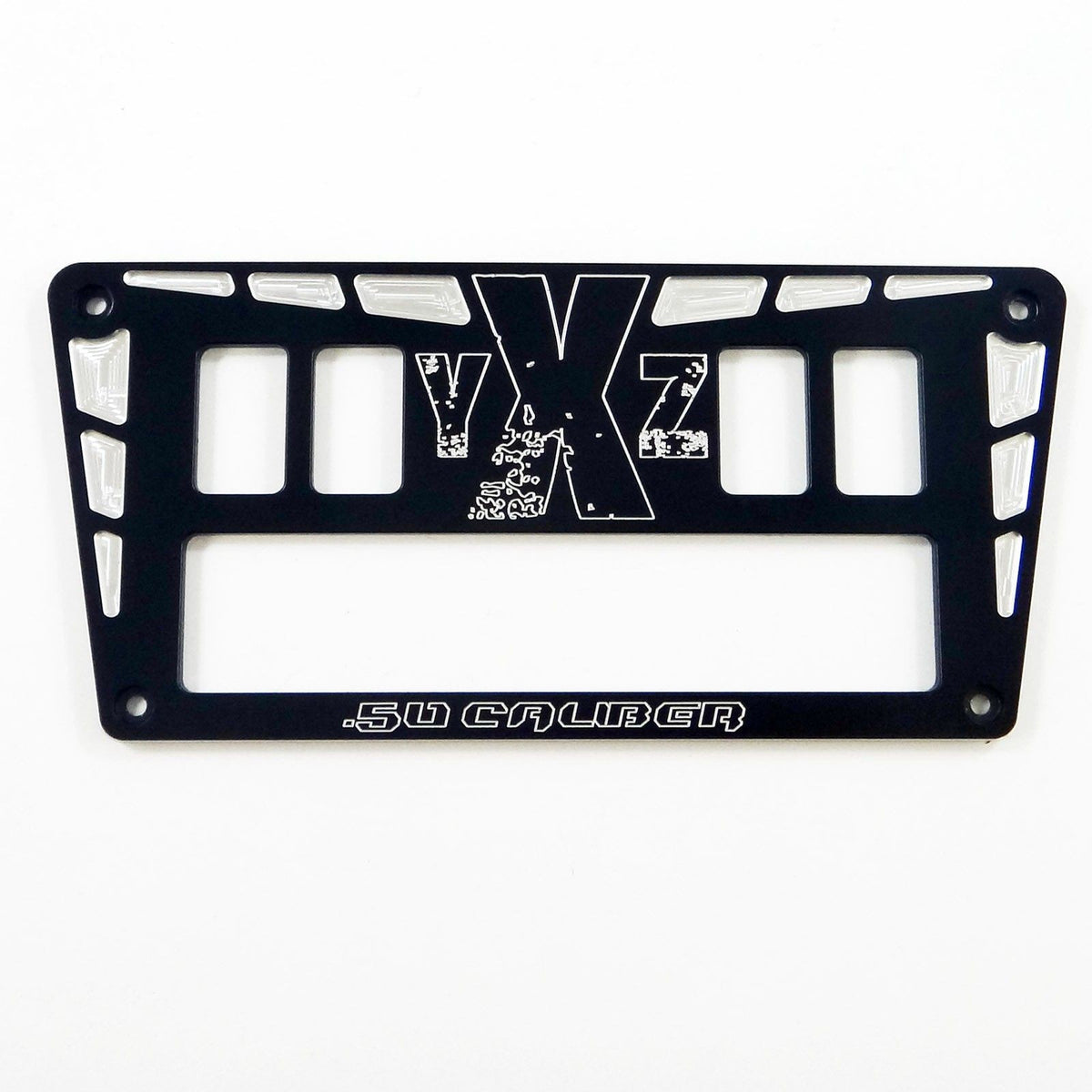 YXZ 1000R Custom CNC 4 Switch Dash Panel – 50 Caliber Racing